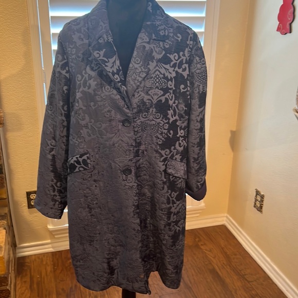 Chico's | Other | Gorgeous Blue Coat Dress Or Wear As Open Jacket ...